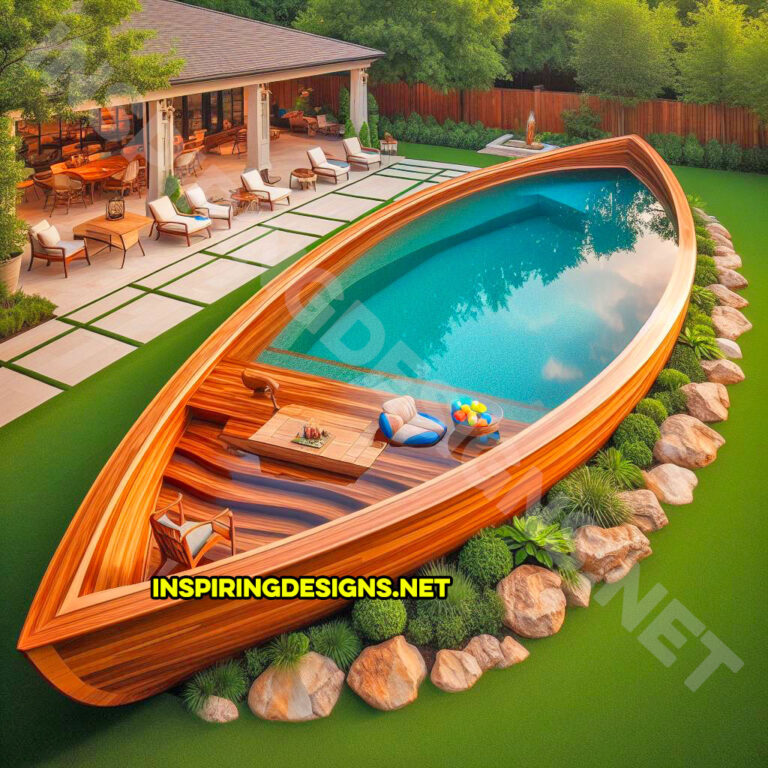 These Canoe Pools Will Transform Your Backyard into a Nautical Paradise
