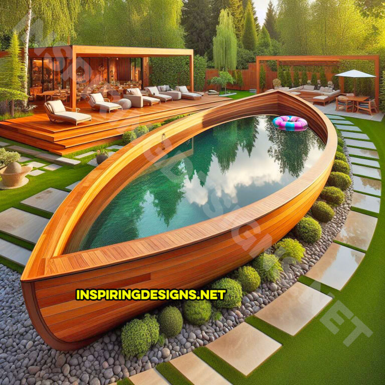 These Canoe Pools Will Transform Your Backyard into a Nautical Paradise