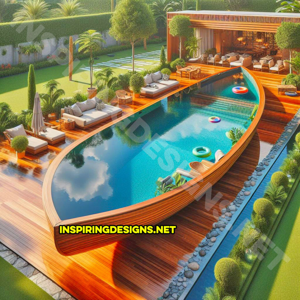 These Canoe Pools Will Transform Your Backyard into a Nautical Paradise
