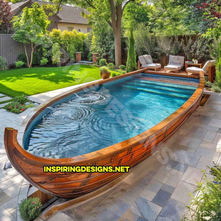 These Canoe Pools Will Transform Your Backyard into a Nautical Paradise