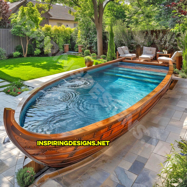 These Canoe Pools Will Transform Your Backyard into a Nautical Paradise