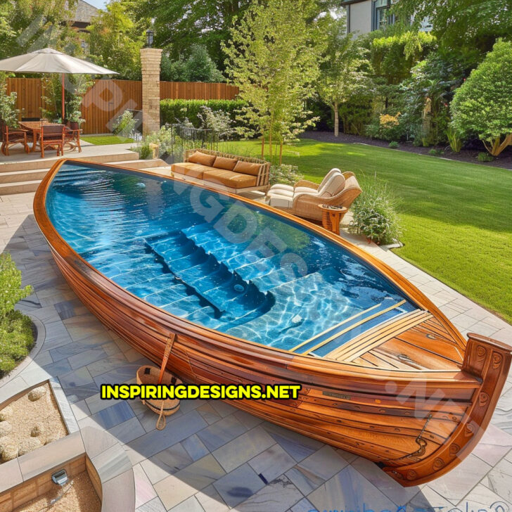 These Canoe Pools Will Transform Your Backyard into a Nautical Paradise