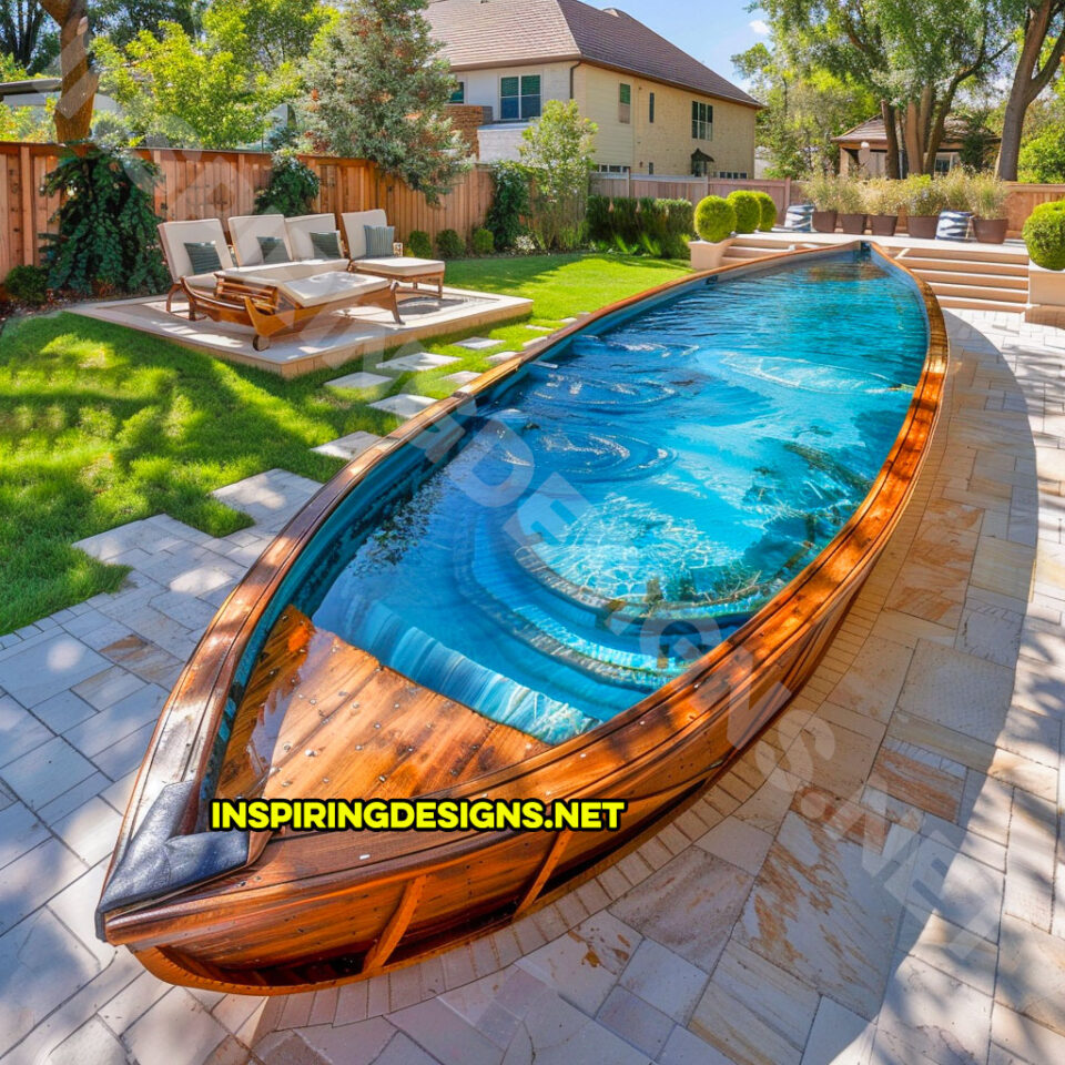 These Canoe Pools Will Transform Your Backyard into a Nautical Paradise