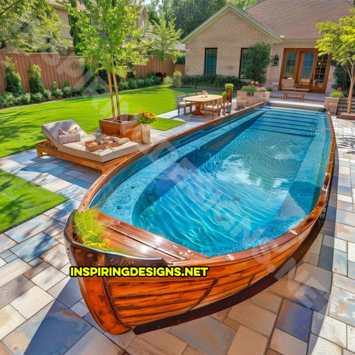 These Canoe Pools Will Transform Your Backyard into a Nautical Paradise
