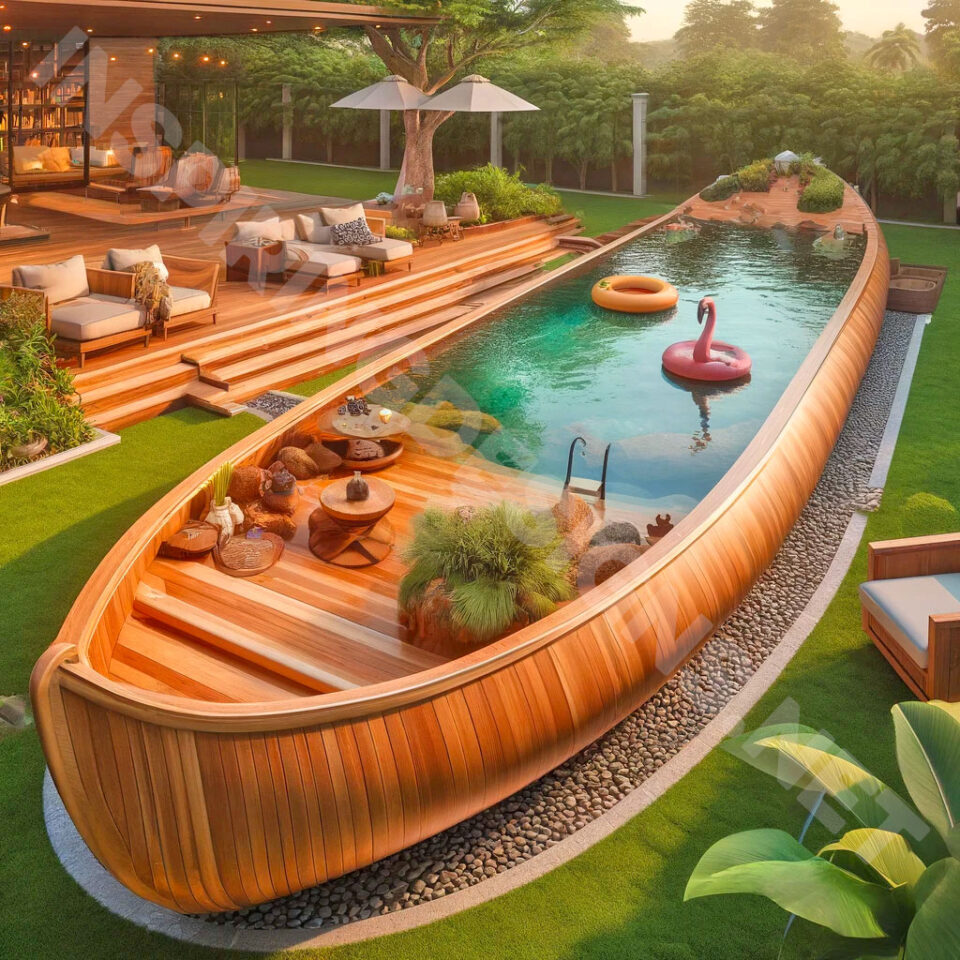 These Canoe Pools Will Transform Your Backyard into a Nautical Paradise