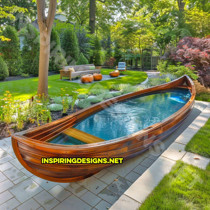 These Canoe Pools Will Transform Your Backyard into a Nautical Paradise