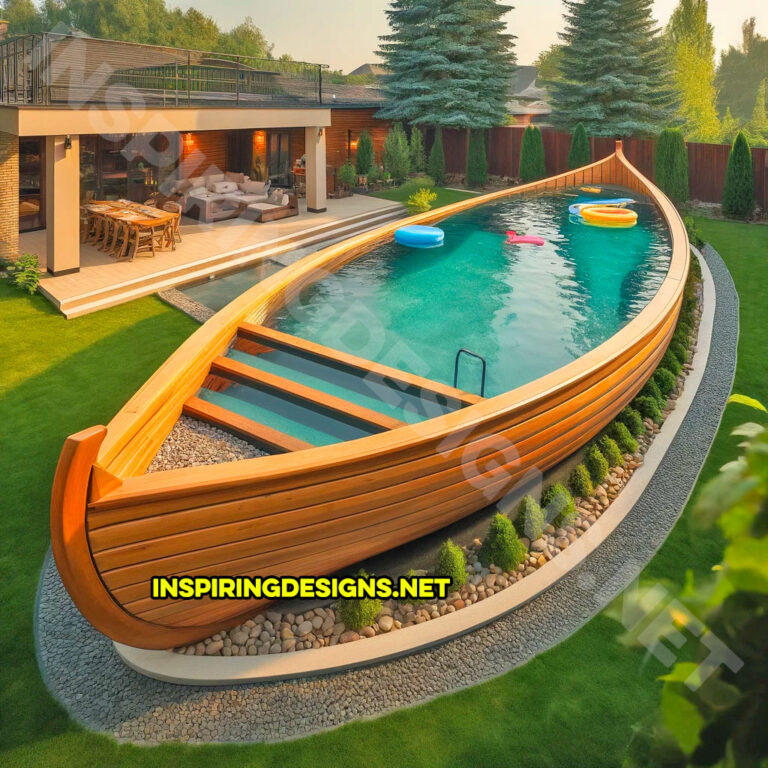 These Canoe Pools Will Transform Your Backyard into a Nautical Paradise