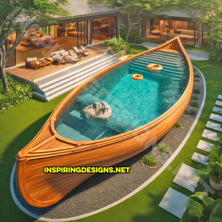 These Canoe Pools Will Transform Your Backyard into a Nautical Paradise