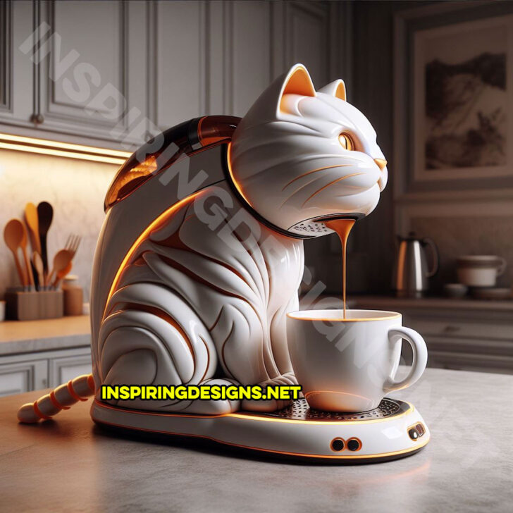 These Cat Shaped Coffee Makers Are the Pawsitively Best Kitchen Addition