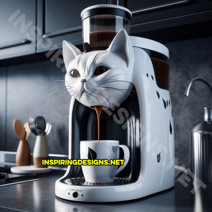 These Cat Shaped Coffee Makers Are the Pawsitively Best Kitchen Addition