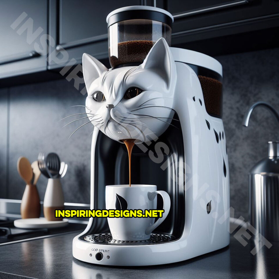 These Cat Shaped Coffee Makers Are the Pawsitively Best Kitchen Addition