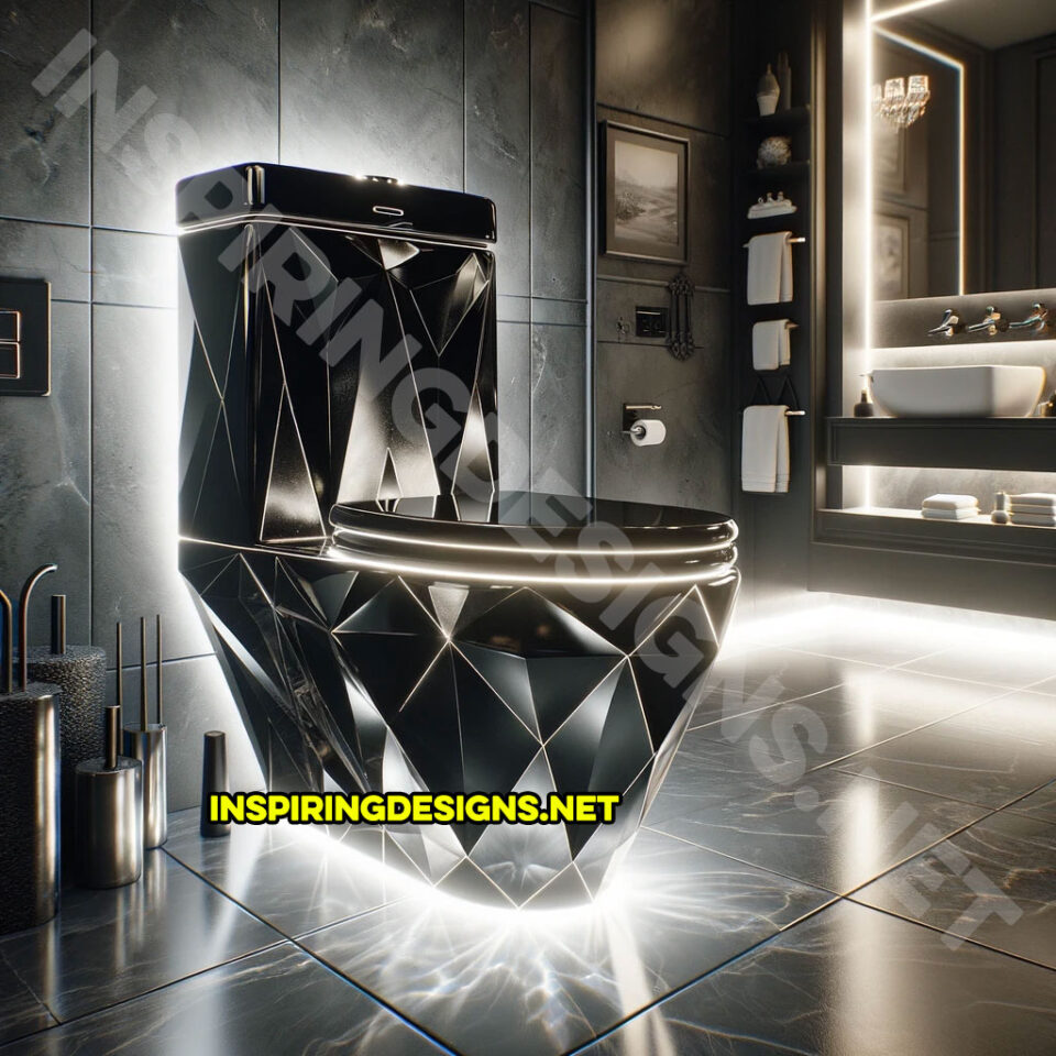 These Diamond Toilets Are the Ultimate Bathroom Statement Pieces