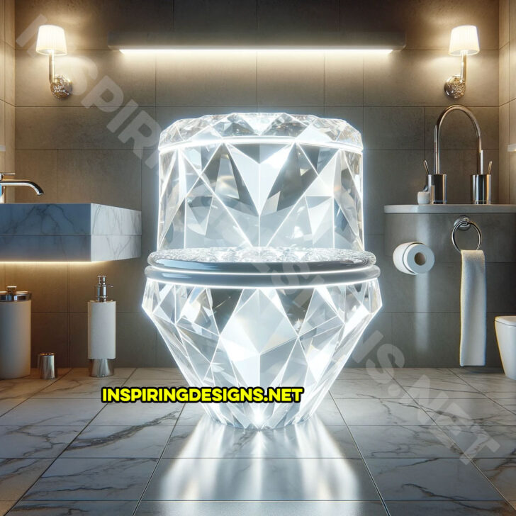 These Diamond Toilets Are the Ultimate Bathroom Statement Pieces