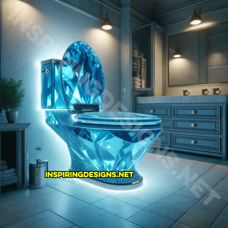 These Diamond Toilets Are the Ultimate Bathroom Statement Pieces