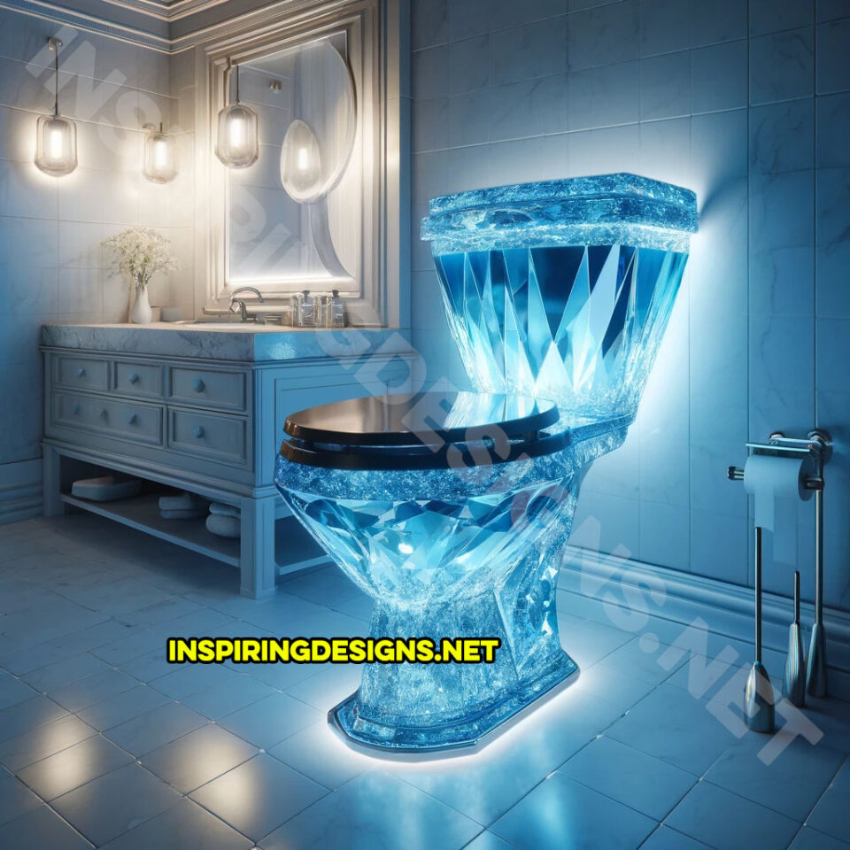 These Diamond Toilets Are the Ultimate Bathroom Statement Pieces