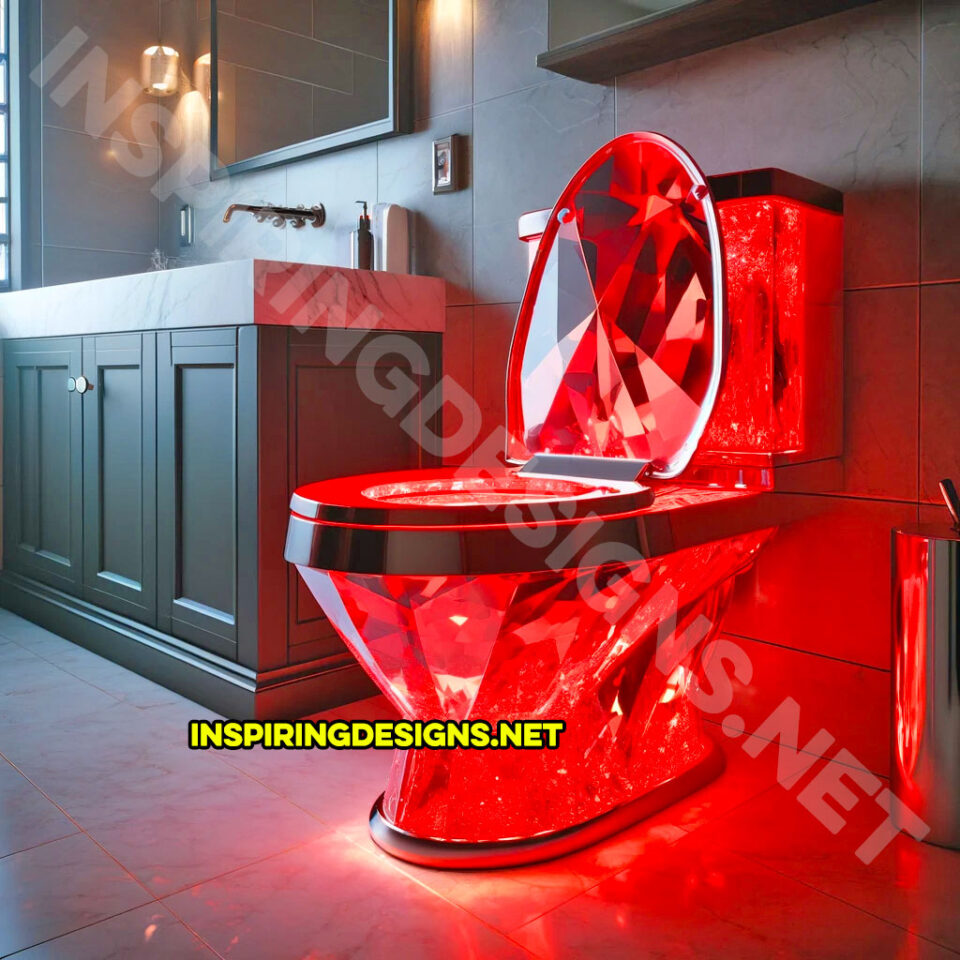These Diamond Toilets Are the Ultimate Bathroom Statement Pieces