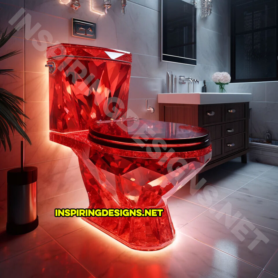 These Diamond Toilets Are the Ultimate Bathroom Statement Pieces