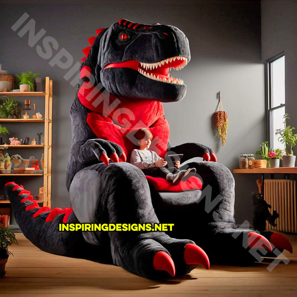 These Giant Dinosaur Gaming Chairs Will Transform Your Room into a ...