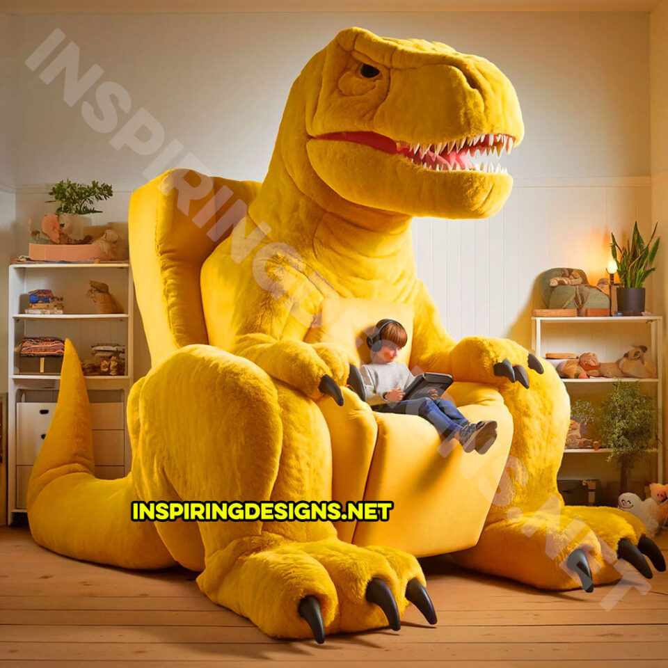 These Giant Dinosaur Gaming Chairs Will Transform Your Room into a ...