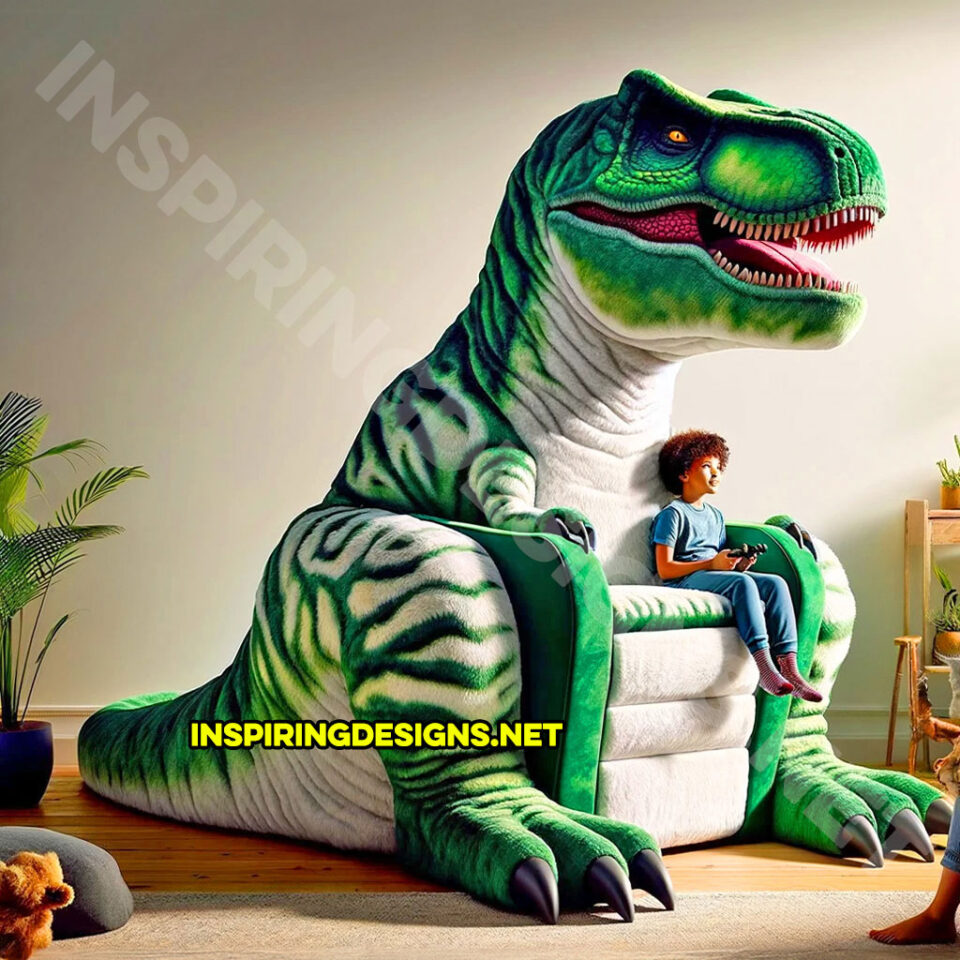 These Giant Dinosaur Gaming Chairs Will Transform Your Room into a ...