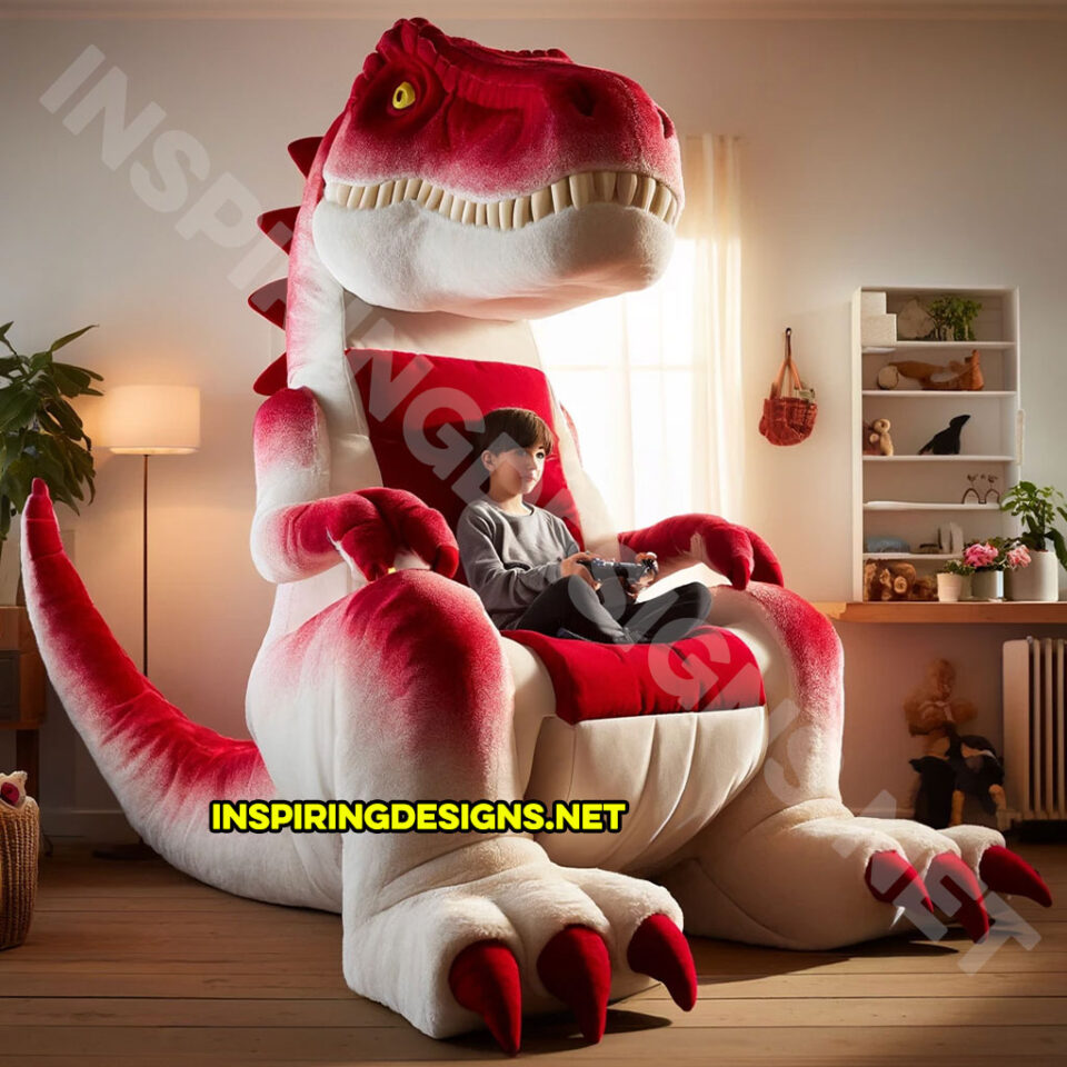 These Giant Dinosaur Gaming Chairs Will Transform Your Room into a ...