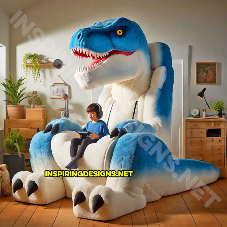 These Giant Dinosaur Gaming Chairs Will Transform Your Room into a ...