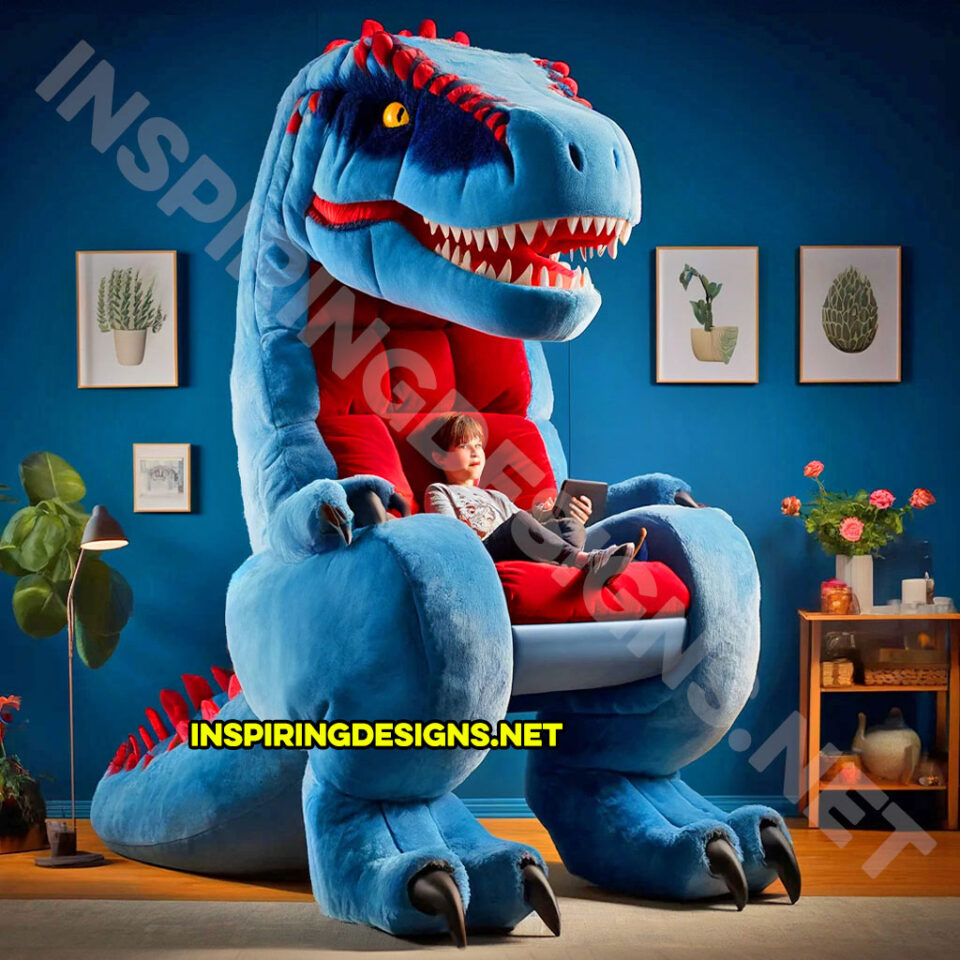 These Giant Dinosaur Gaming Chairs Will Transform Your Room into a ...