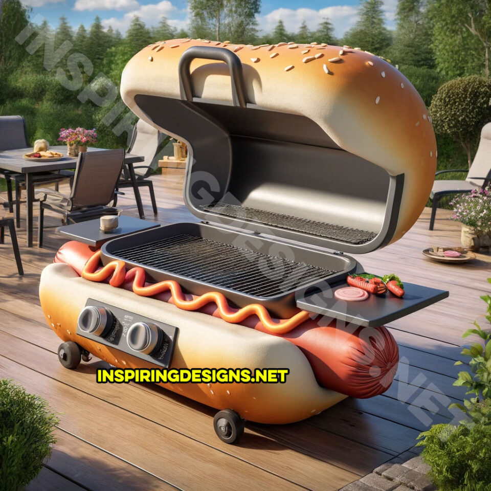 These Food Shaped BBQs Are Shaped Like Burgers, Hot Dogs, and More!