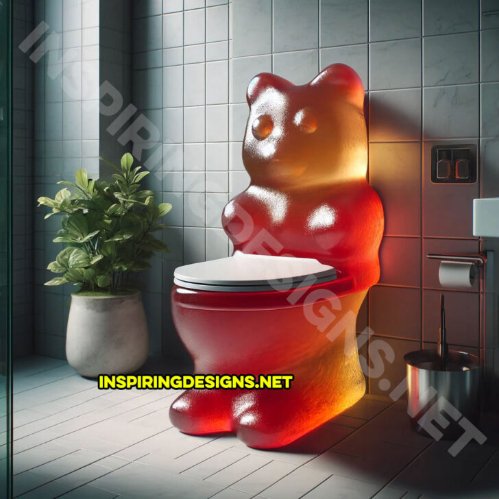 These Gummy Bear Toilets Will Sweeten Up Your Bathroom Décor