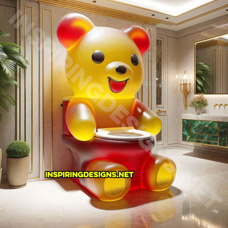 These Gummy Bear Toilets Will Sweeten Up Your Bathroom Décor