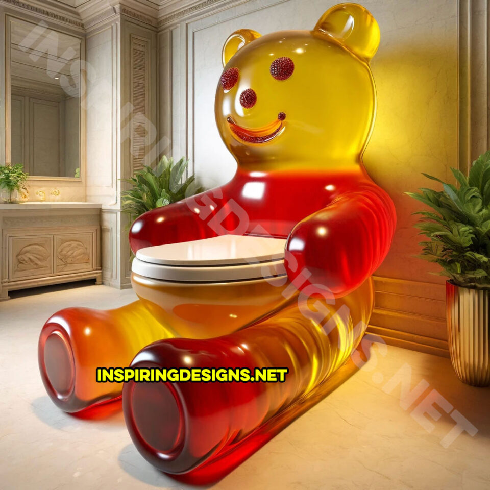 These Gummy Bear Toilets Will Sweeten Up Your Bathroom Décor