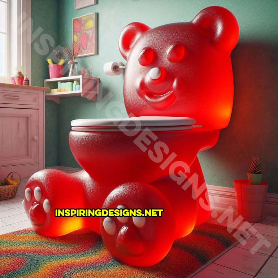 These Gummy Bear Toilets Will Sweeten Up Your Bathroom Décor