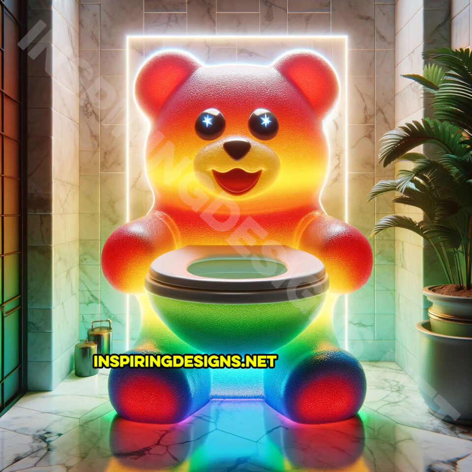 These Gummy Bear Toilets Will Sweeten Up Your Bathroom Décor