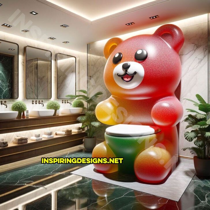 These Gummy Bear Toilets Will Sweeten Up Your Bathroom Décor
