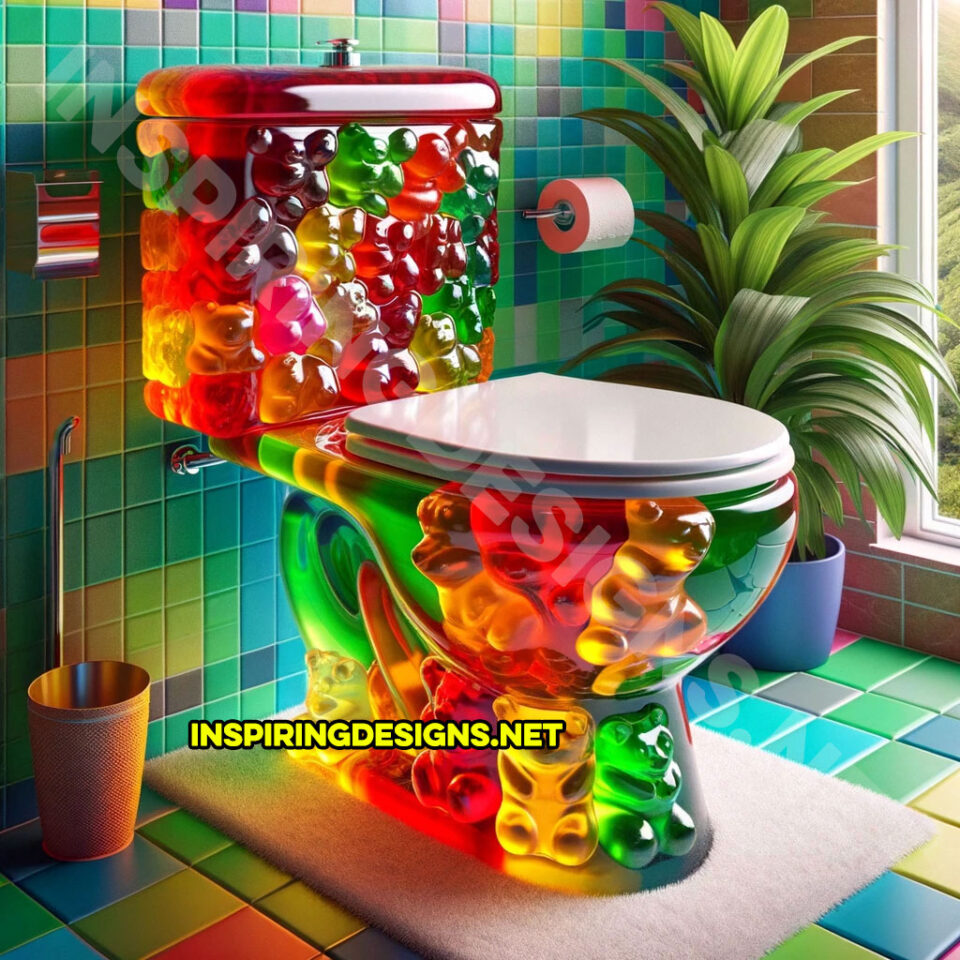 These Gummy Bear Toilets Will Sweeten Up Your Bathroom Décor