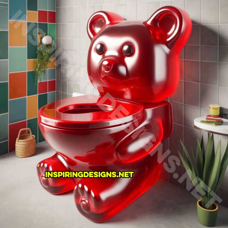 These Gummy Bear Toilets Will Sweeten Up Your Bathroom Décor