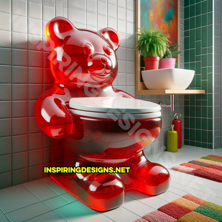 These Gummy Bear Toilets Will Sweeten Up Your Bathroom Décor
