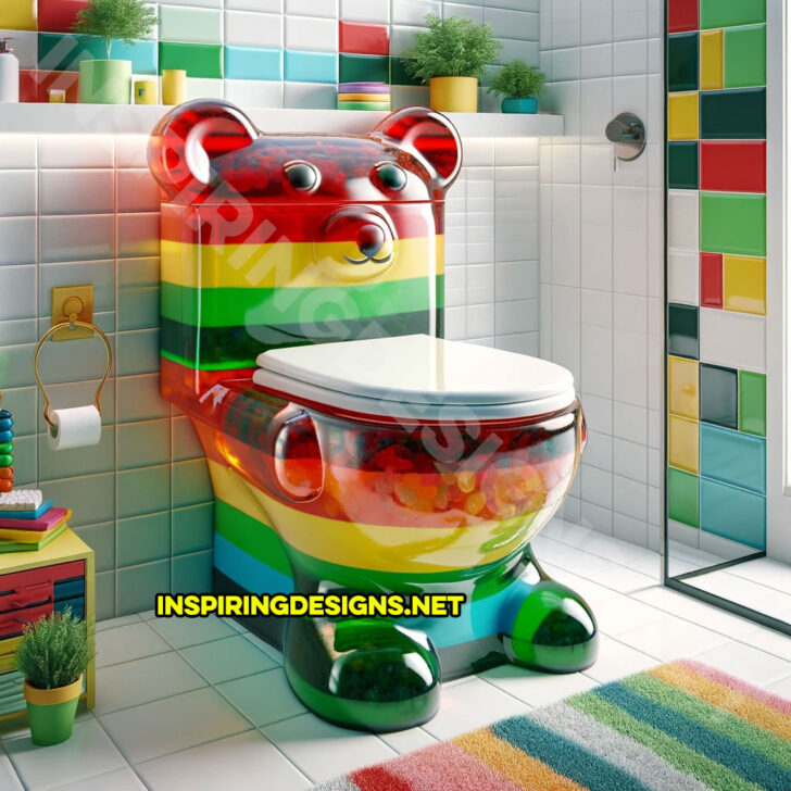 These Gummy Bear Toilets Will Sweeten Up Your Bathroom Décor