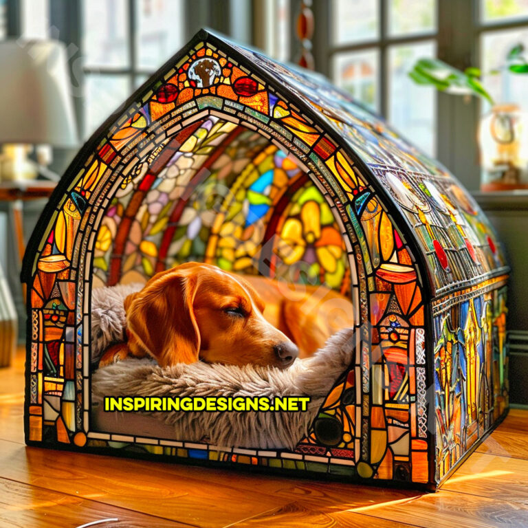 These Stained Glass Dog Beds Will Make Your Pooch Feel Like Royalty