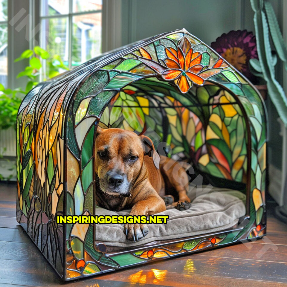 These Stained Glass Dog Beds Will Make Your Pooch Feel Like Royalty