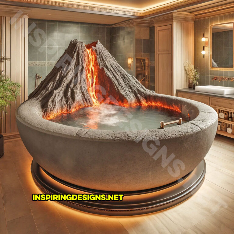 These Volcano Bathtubs Erupt Your Bathroom with Style and Charm