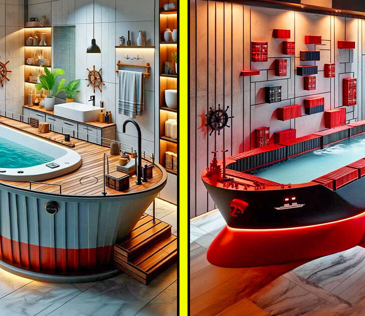 These Cargo Ship Bathtubs Will Make You Feel Like a Captain During Bath ...