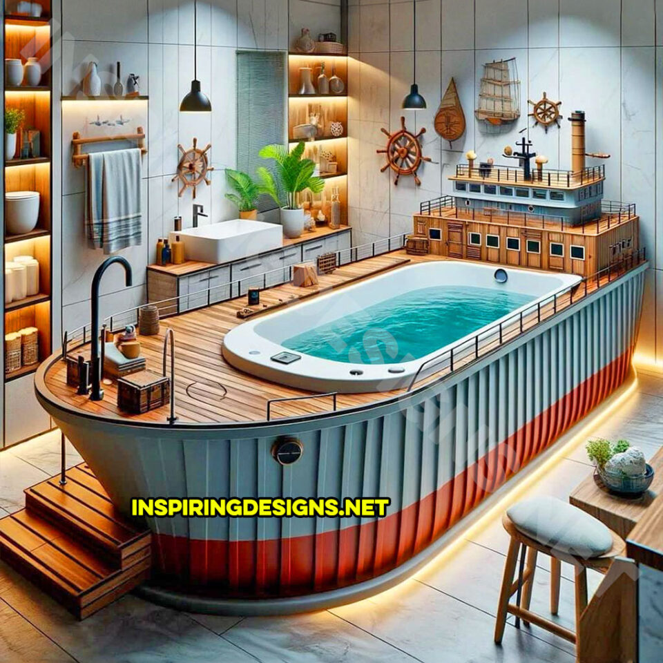 These Cargo Ship Bathtubs Will Make You Feel Like a Captain During Bath ...