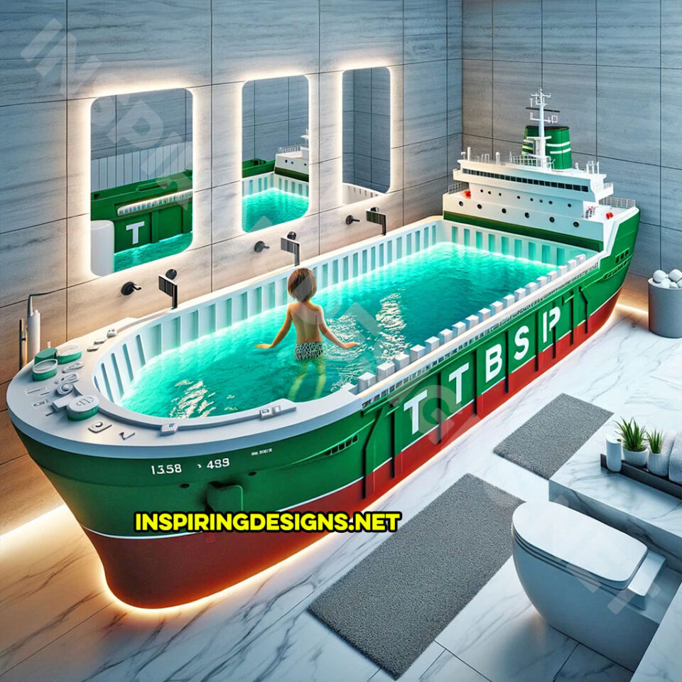 These Cargo Ship Bathtubs Will Make You Feel Like a Captain During Bath ...