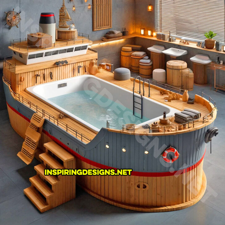 These Cargo Ship Bathtubs Will Make You Feel Like a Captain During Bath ...