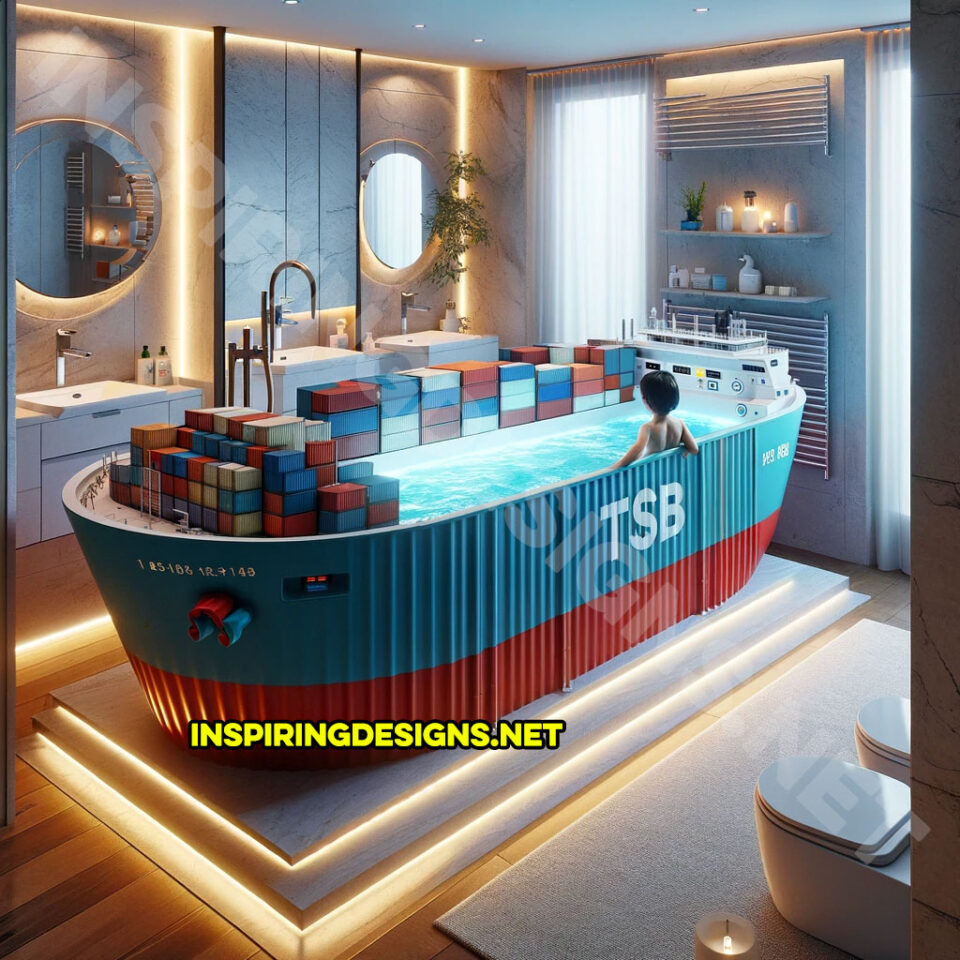 These Cargo Ship Bathtubs Will Make You Feel Like a Captain During Bath ...
