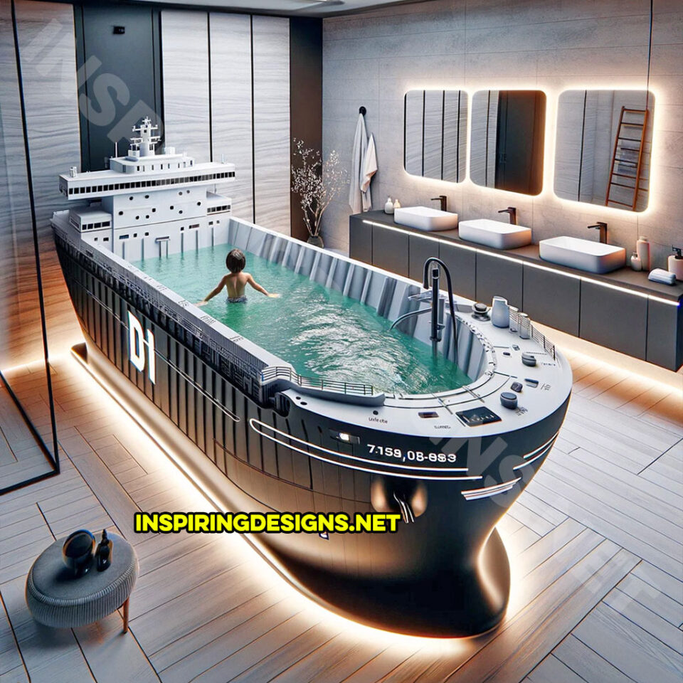 These Cargo Ship Bathtubs Will Make You Feel Like a Captain During Bath ...