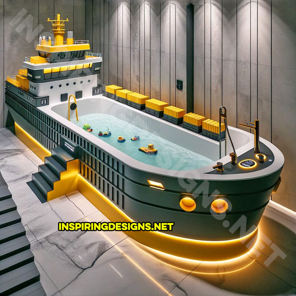 These Cargo Ship Bathtubs Will Make You Feel Like a Captain During Bath ...