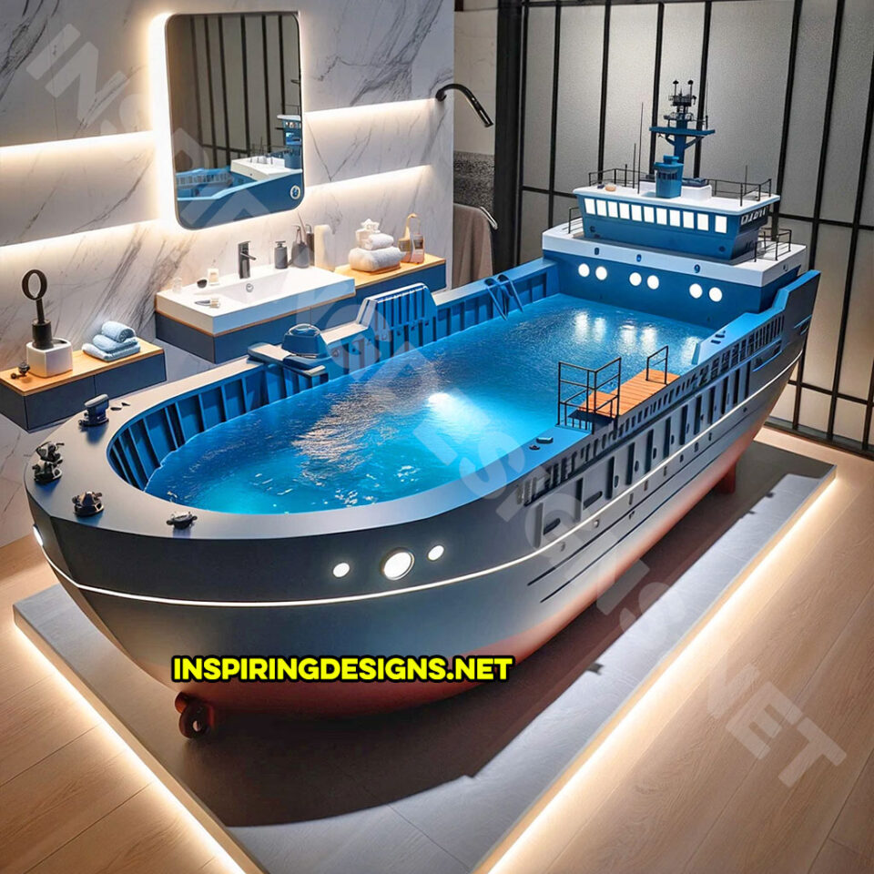 These Cargo Ship Bathtubs Will Make You Feel Like a Captain During Bath ...