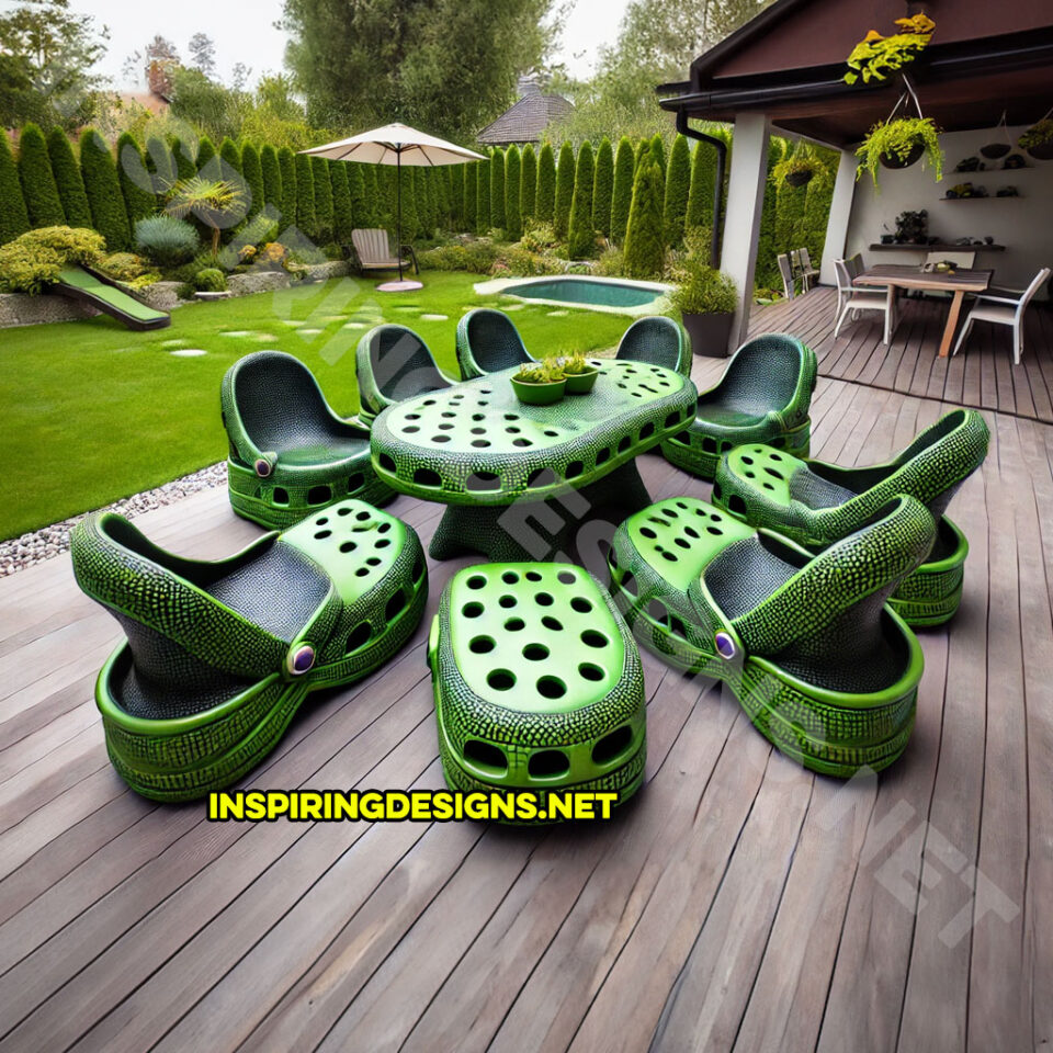 These Croc Shaped Patio Sets Bring Quirky Style to Your Outdoor Space